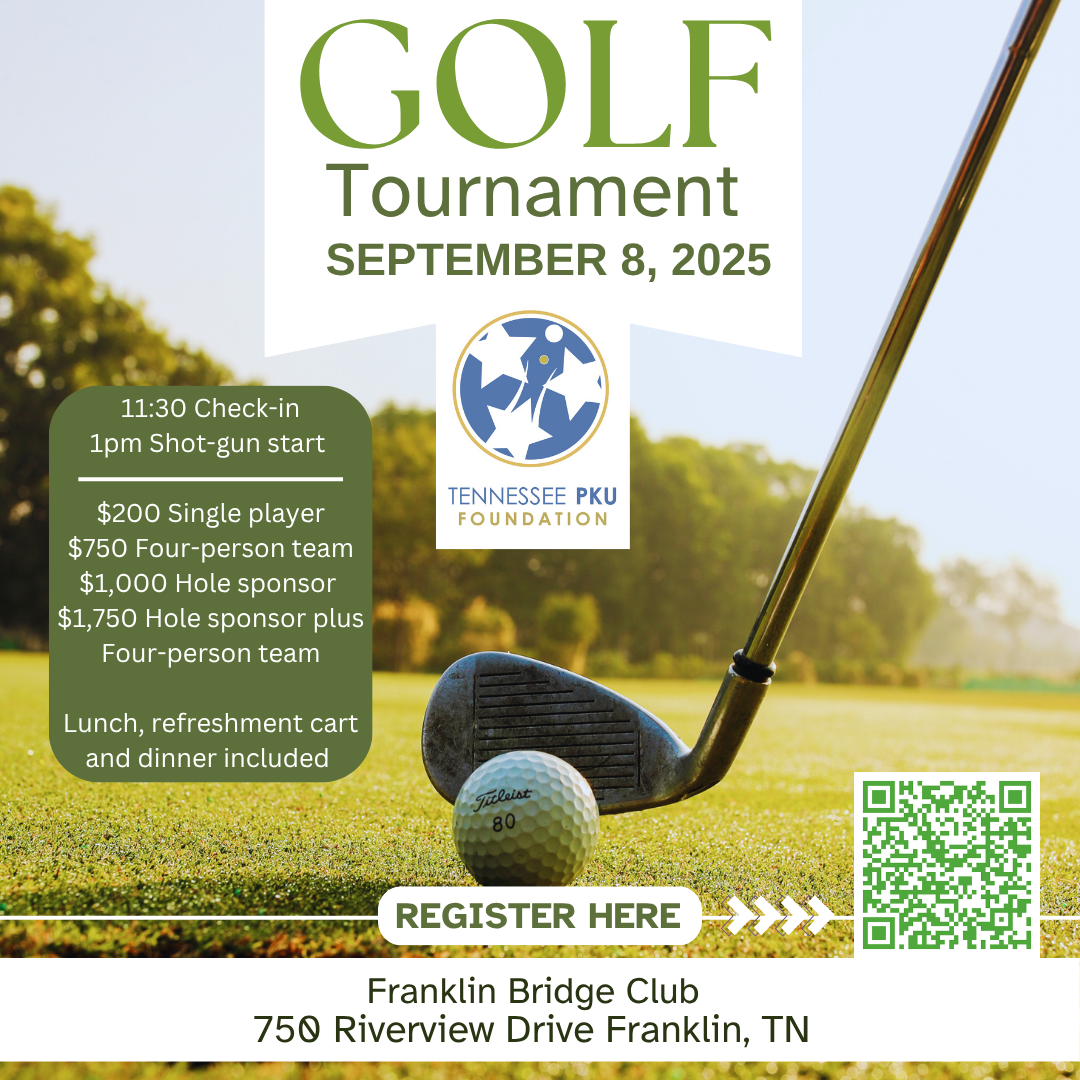 12th Annual Tennessee PKU Foundation Golf Tournament - Four Person Tea